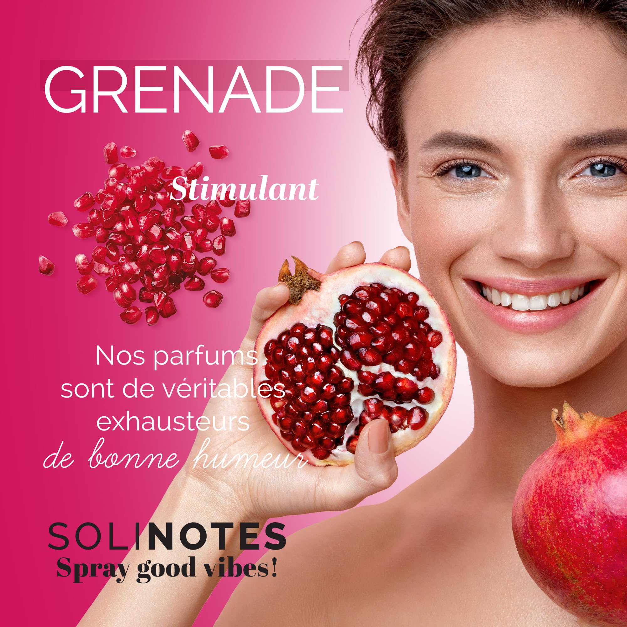 SOLINOTES Pomegranate Perfume for Women - Eau De Parfum | Delicate Floral and Soothing Scent - Made in France - Vegan - 1.7 fl.oz