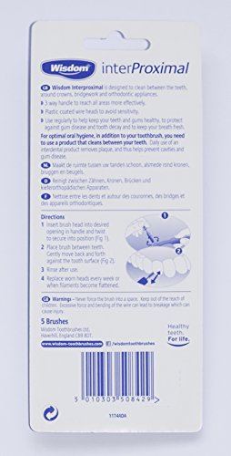Wisdom Interproximal Toothbrush, Pack of 6