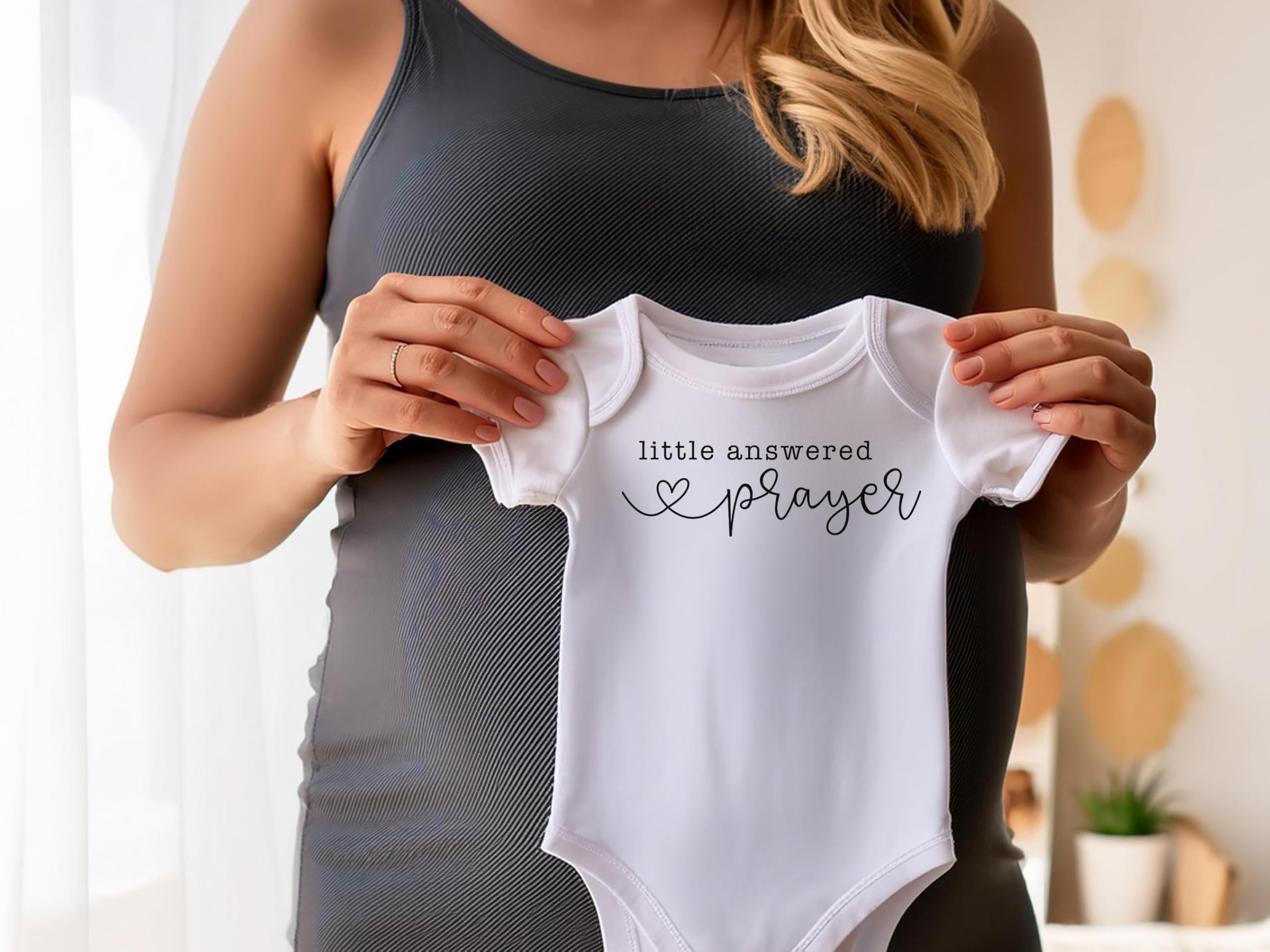 Pineapple Pancake Kids Little Answered Prayer Pregnancy Announcement Infant Bodysuit Grandparent Gift