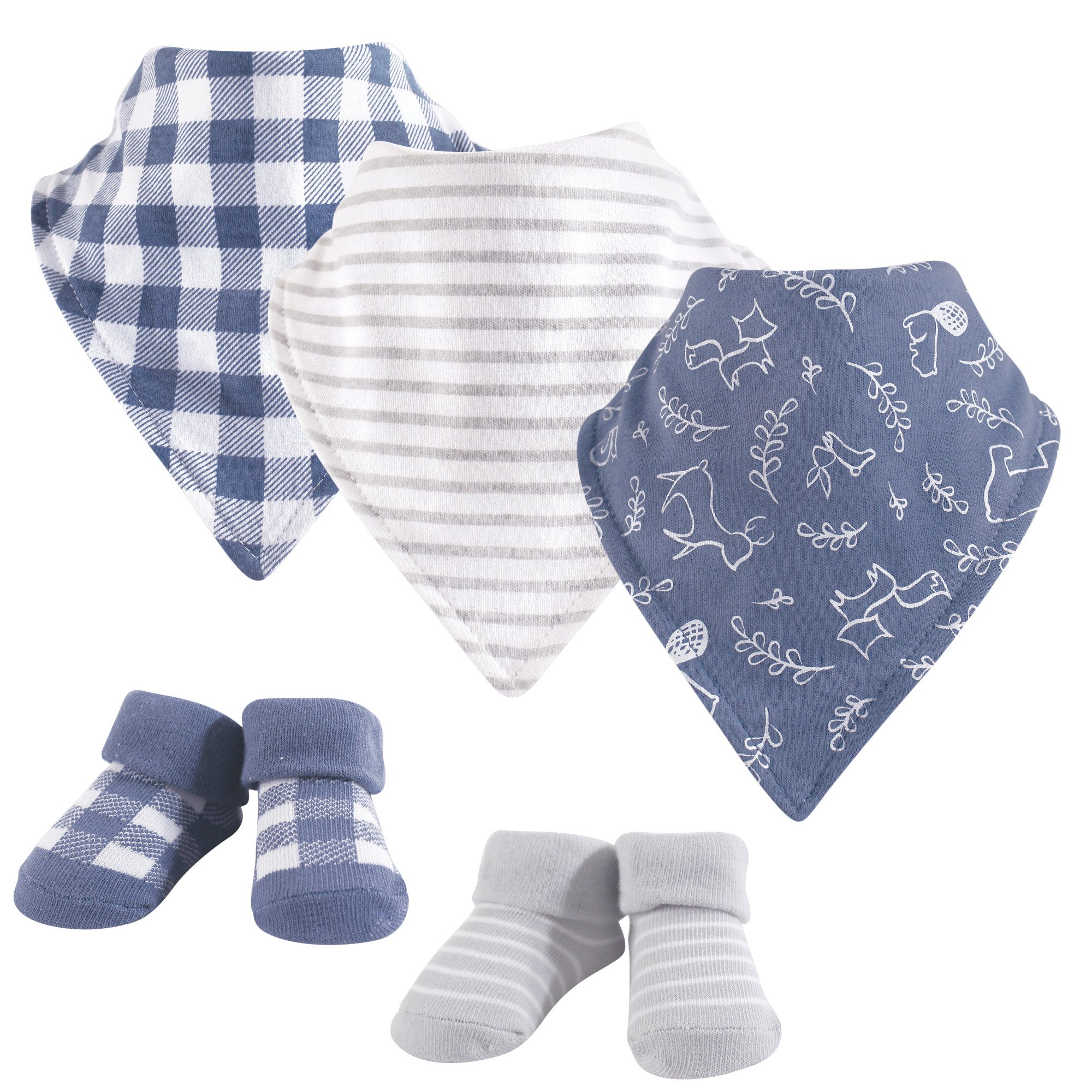 Yoga Sprout Bandana Bib & Accessory Set, 5 Piece, Forest