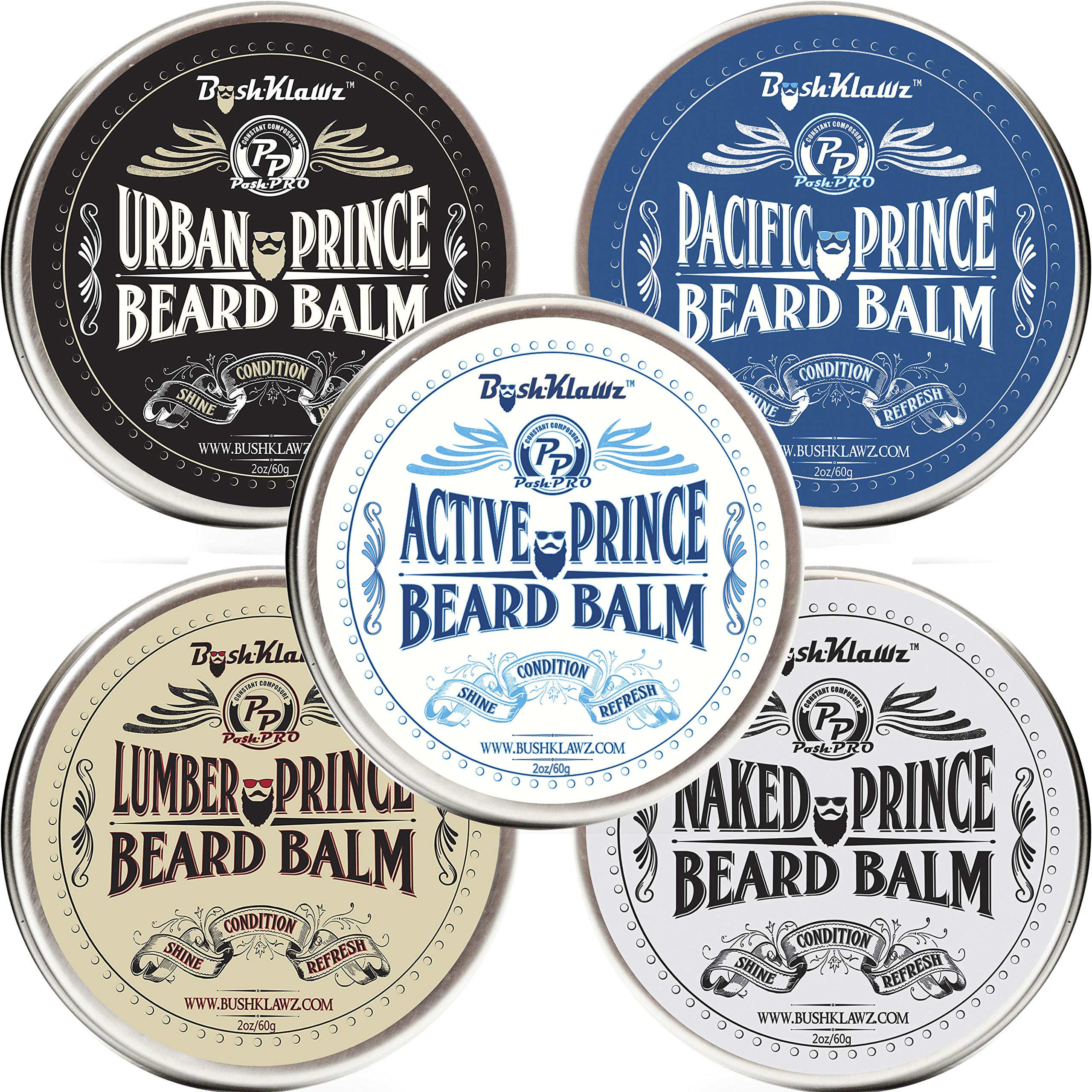 Naked Prince Scent Free All Natural Beard Balm Leave in Conditioner Beard Butter Moisturizer Premium Scentless Fragrance-Free Great for Hunters - Best Leave in Conditioner Balm for Bearded Men