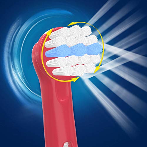 WuYan 8pcs Kid's Toothbrush Head, Children Replacement Brush Heads for Braun Electric Rechargeable Toothbrush Compatible Professional Care, Advanced Power
