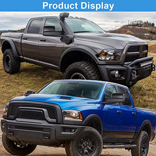 ECCPP Towing Mirror Replacement fit for 1998-2001 for Dodge for Ram 1500 1998-2002 for Ram 2500 3500 Pickup Power Heated Manual Folding Tow Mirrors