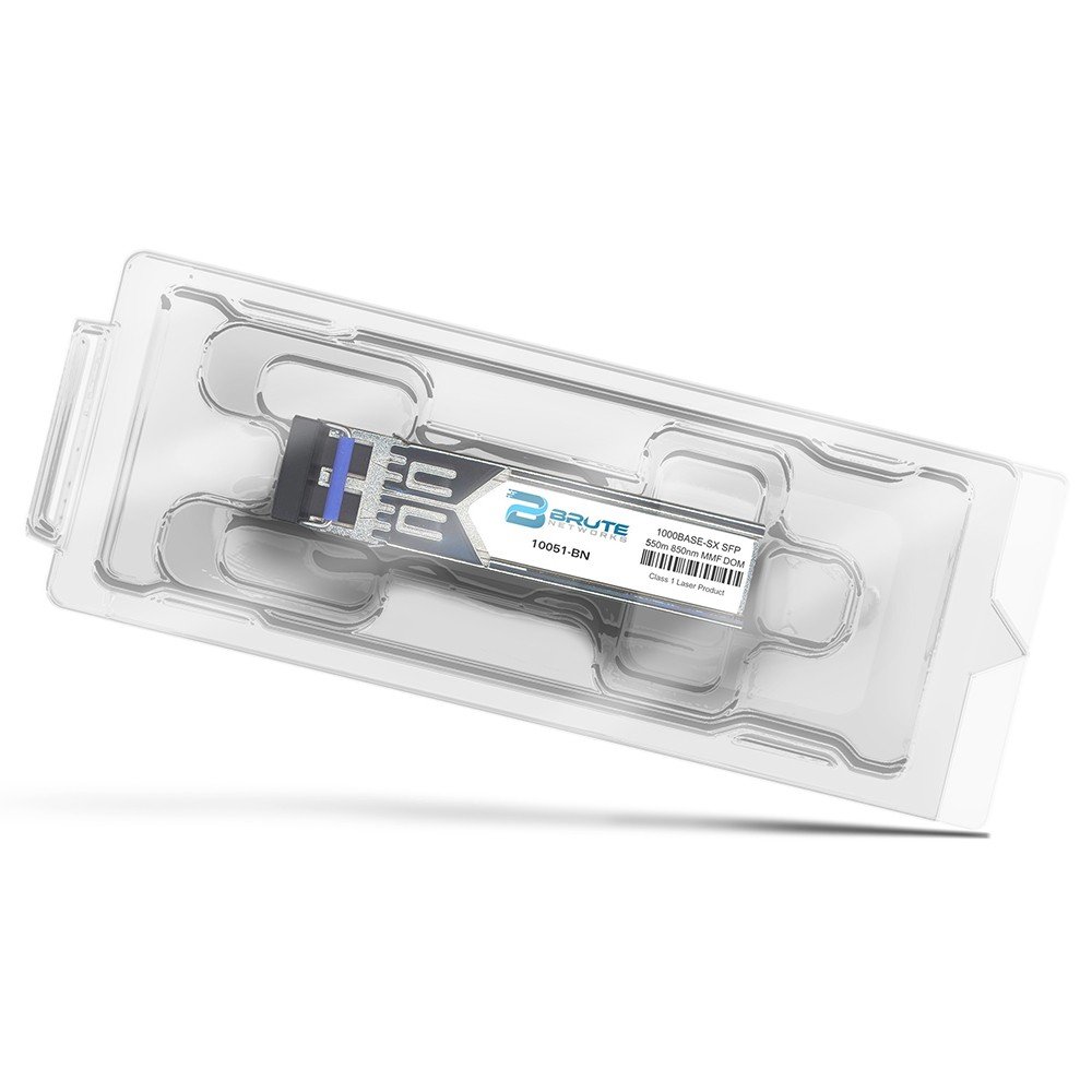 Brute Networks 10051-BN - 1000BASE-SX 300m MMF 850nm SFP Transceiver (Compatible with OEM PN# 10051)