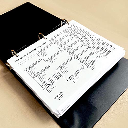 Five Generation Pedigree Charts for Genealogists (7-pack) | Archival-Quality Genealogy Forms for Ancestry