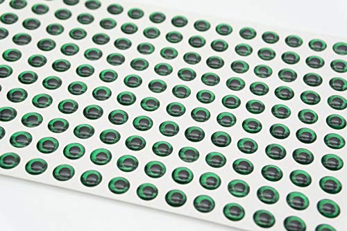 330pcs 7mm Green 3D Holographic Fishing Lure Eyes 3D Lure Eye 3D Soft Eye 3D Holographic Lure Eye Fly Tying, Jigs, Crafts