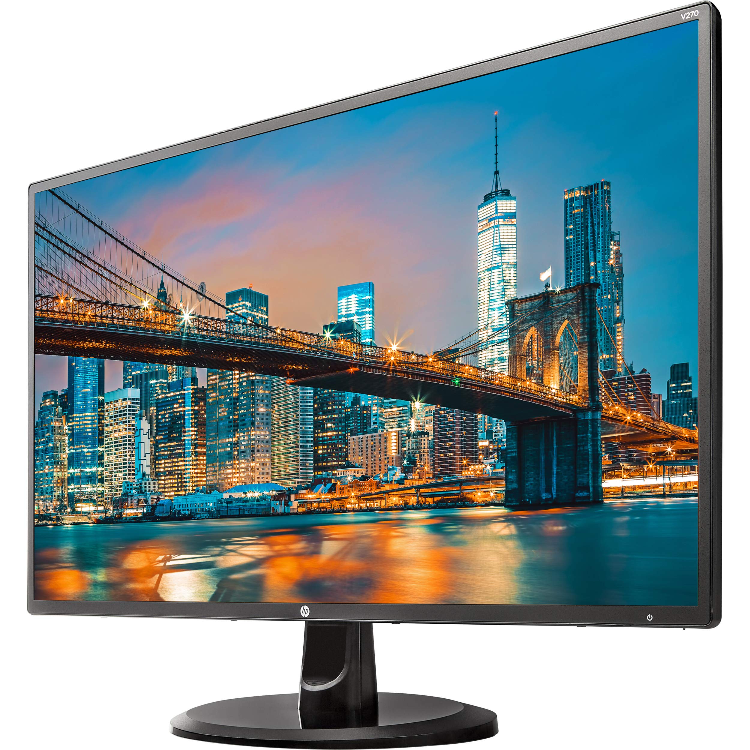 HP V270 27 Inch Monitor Full HD LED 1920 x 1080 IPS, Anti Glare HDMI, DVI-D, VGA - black