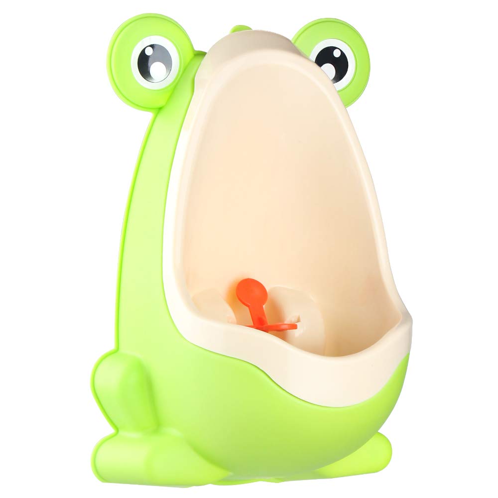 New Cute Frog Potty Training Urinal with Drain Tube for Boys, Tomorotec Kids Urinal Trainer with Funny Aiming Target