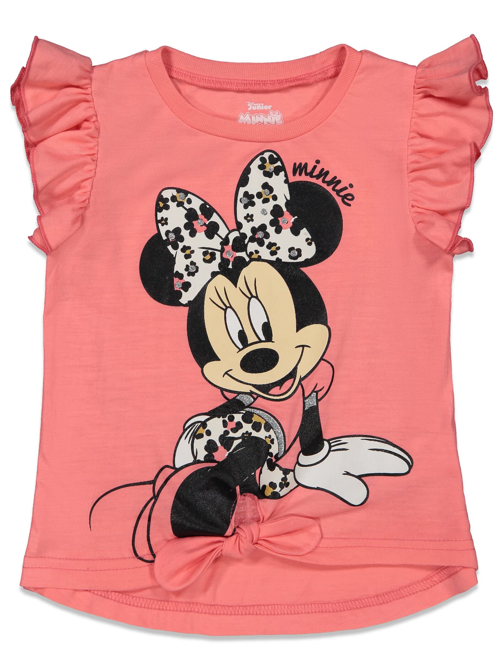 Disney Minnie Mouse Toddler Girls T-Shirt and Leggings Outfit Set Dark Pink 3T