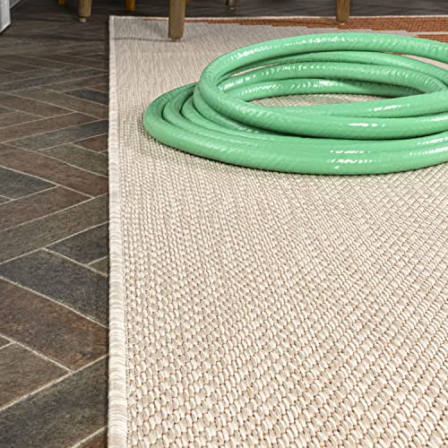 JONATHAN Y SMB204A-5 Vinales Diamond Stripe Indoor Outdoor Farmhouse Transitional Traditional Area Rug,High Traffic,Kitchen,Living Room,Backyard,Non Shedding,5 X 8,Beige/Terracotta