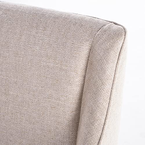 Christopher Knight Home James Fabric Dining Chair, Wood, Natural
