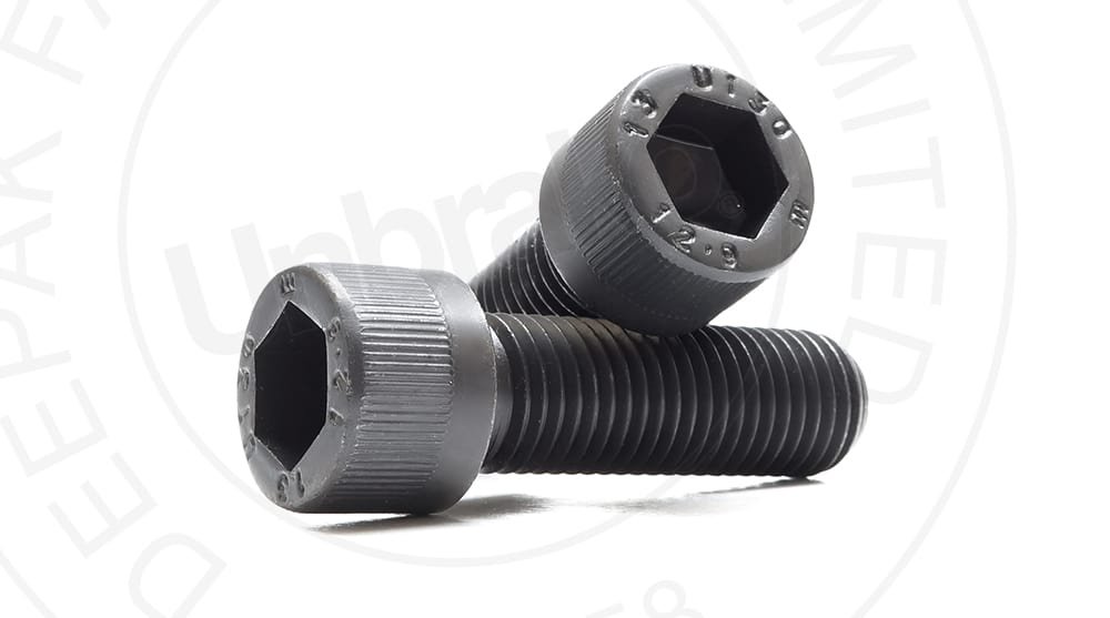Socket Head Cap Screw, M4-0.7mm Thread, 8mm Long, Fully Threaded, Alloy Steel, Unbrako 12.9, Black Oxide (Pack of 200)