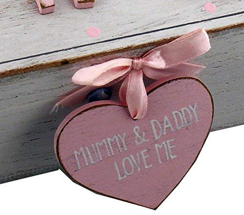 Oaktree Gifts Baby Girl Wooden Memories Keepsake Box Vintage Style …