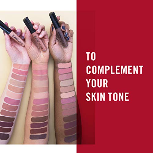 Rimmel London Stay Matte Liquid Lip Color with Full Coverage Kiss-Proof Waterproof Matte Lipstick Formula that Lasts 12 Hours - 723 Trouble Maker, .21oz