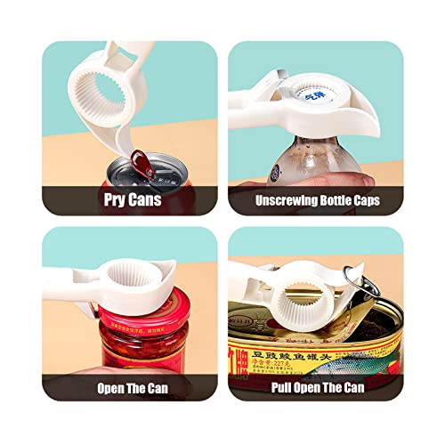 4 in 1 Multi Function Can Opener Bottle, Cute bear Opener for Elderly, Bar Tool Accessories for Jelly Jars, Wine, Beer and Othe(4pcs)