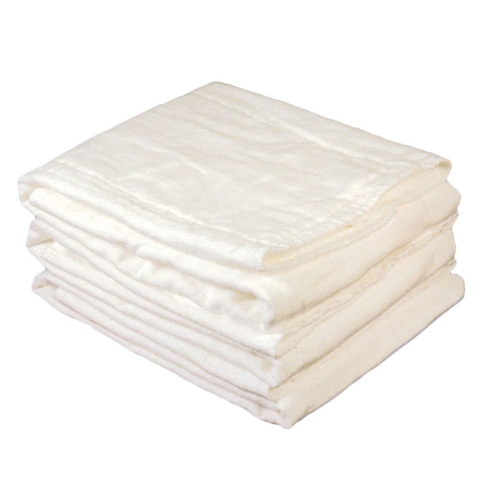 Buffalo Industries (63036) 14" x 21" Wachine Washable Soft Marine-Grade Diaper Cloths, Pack of 3 - Polish Brass, Stainless Steel and Aluminum - Classic Three-Panel Construction - 100% Flannel Cotton