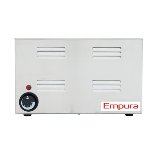 EMPURA Commercial 4/3-Size Electric Countertop Food Warmer | Portable Steam Table Bain Marie for Concession Stand Buffet Restaurant Hotel Caterer | 12" x 27" Opening, Stainless Steel, 120V, 1500W