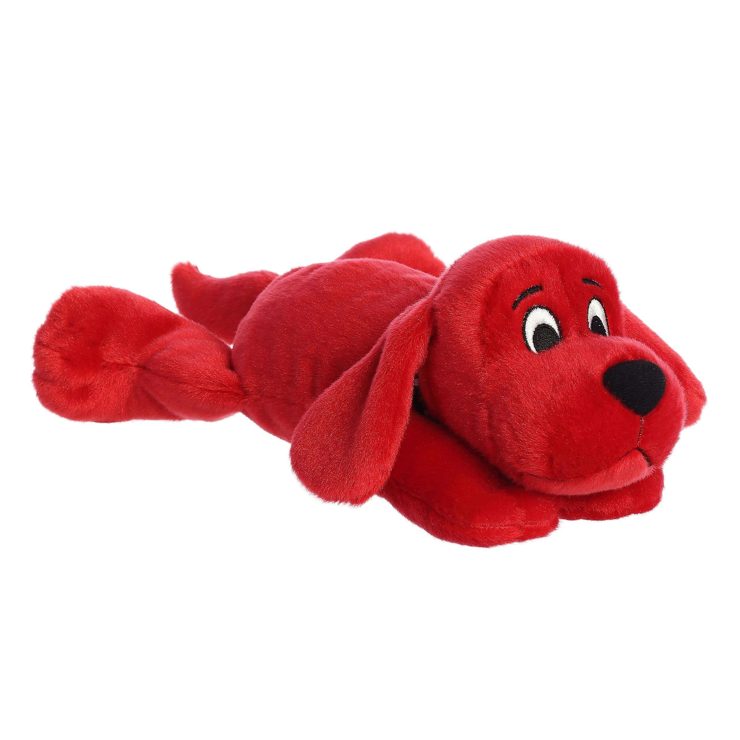 Aurora® Playful Clifford® Laying Clifford Stuffed Animal - Childhood Nostalgia - Lasting Companionship - Red 11 Inches
