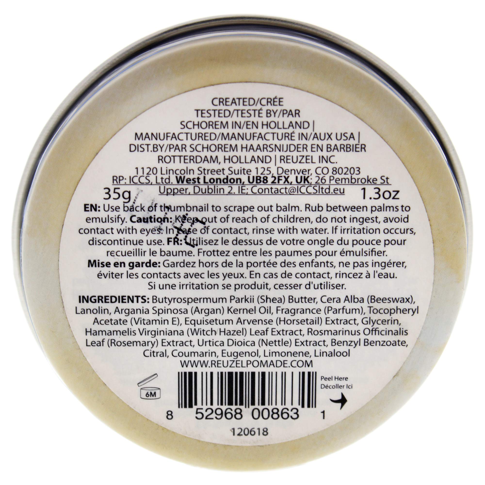 Reuzel Beard Balm, Wood & Spice, Masculine Scent, 1.3 oz