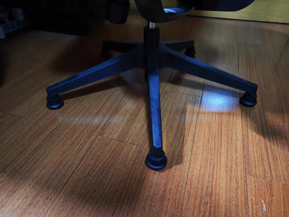 5PCS Low Profile Bell Glides 2" Replacement Office Desk Chair or Stool Swivel Caster Wheels,Easy Conversion from Wheeled Casters to Stationary Feet to Protect Wood or Hardwood Floor