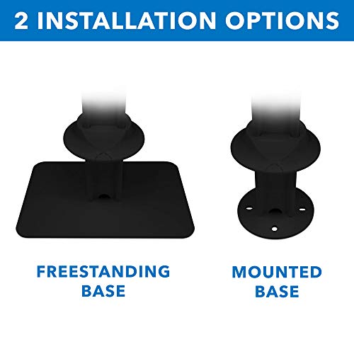 Mount-It! Anti-Theft Kiosk Stand for iPad, iPad Pro, iPad Air, Samsung Tab A | Secure iPad 10.2 Retail Kiosk | Locking Counter-Top Tablet Stand for 10.2 and 10.5" Tablets, Black