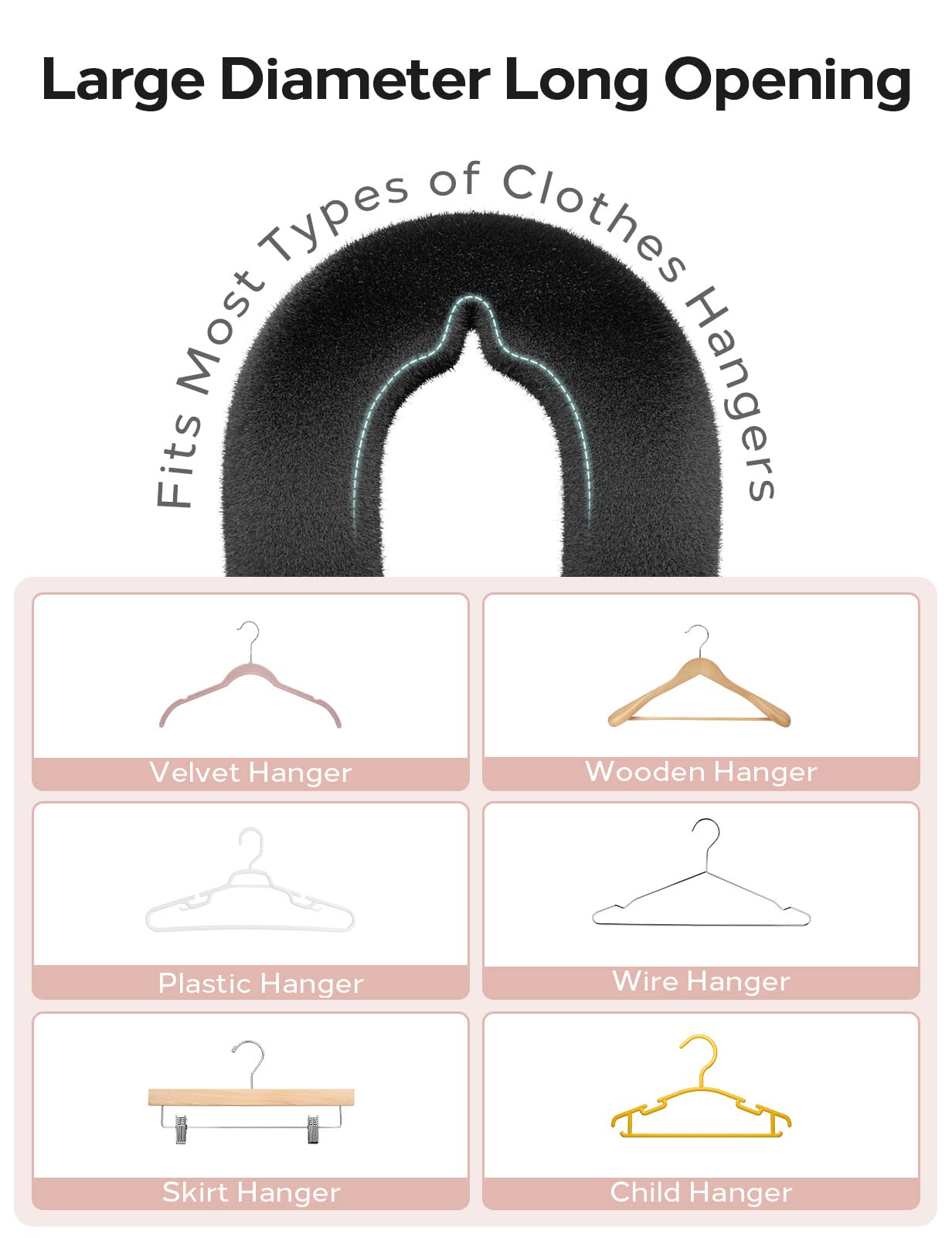 No-Slip Velvet Clothes Hanger Connector Hooks [for Velvet & Multiple Hangers] Space Saving Hanger Hooks Space Saver Hanger Extender Hooks Clothes Hanger Hooks for Clothes Closet Hanger Hooks, 40 PCS