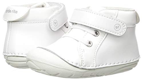 Stride Rite baby boys Soft Motion Frankie Athletic Sneaker, White, 3 Infant US
