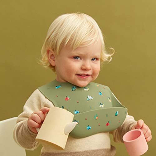 Austin Baby Co Mess Proof Silicone Bibs for Babies β Perfect Travel Toddler Bibs for Baby