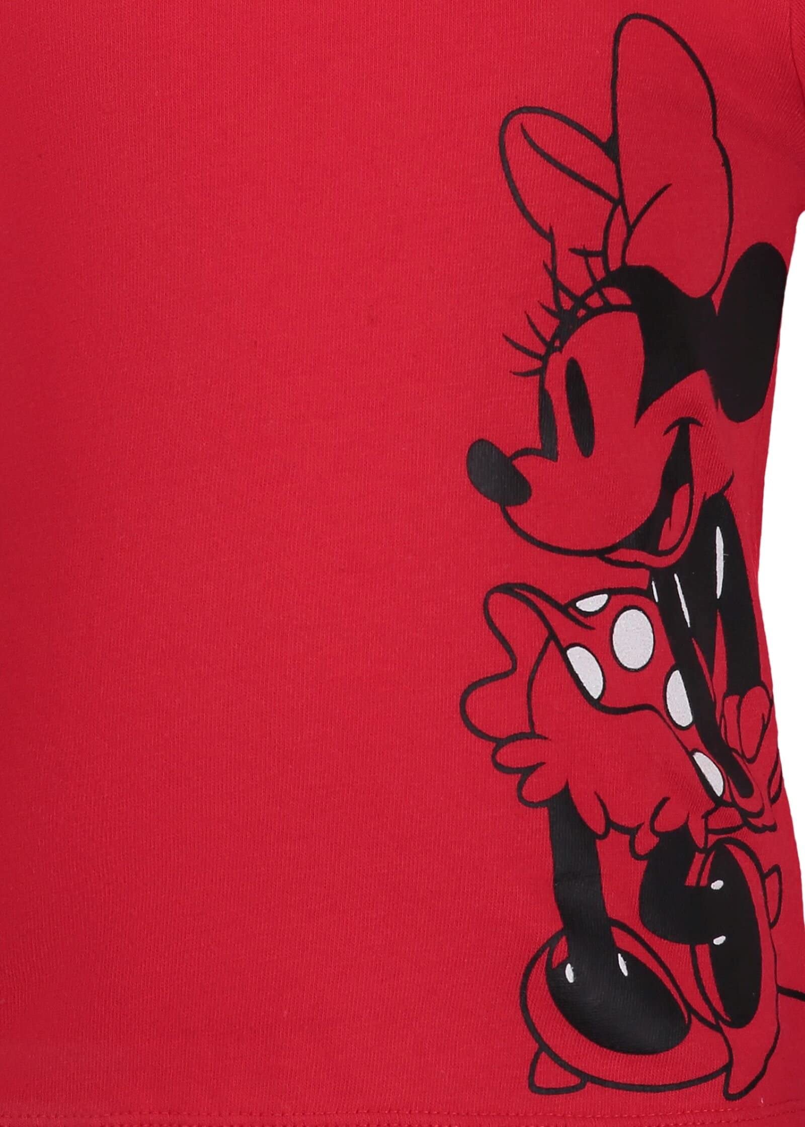 Disney Minnie Mouse Baby Girls T-Shirt Tulle Tutu Skirt Ear Headband Set Red 18 Months