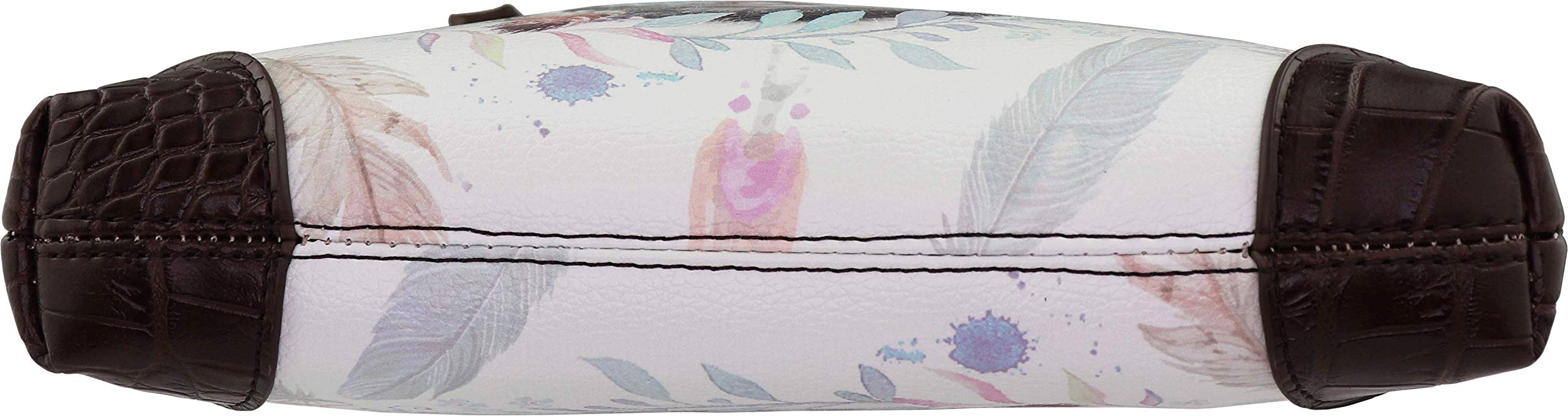 B BRENTANO Vegan Cute Animal Graphic Crossbody Bag Purse with Rhinestones and RFID Protection (Boho Feline RF)
