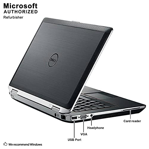 Dell LAT E6420 Laptop, Core i5-2520m, 2.5 GHz, 128 SSD, Windows 10 Professional, Black (Renewed)