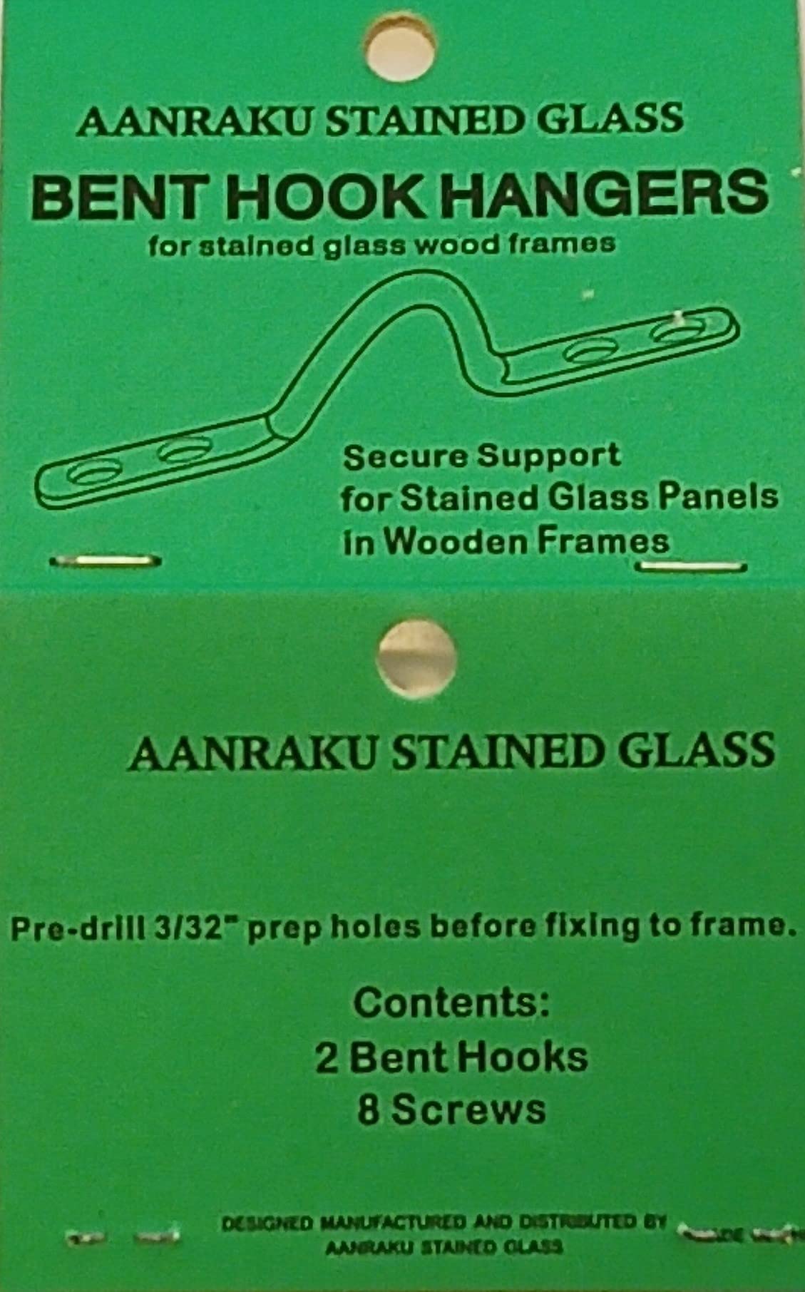 Aanraku Bent Hooks for Hanging Stained Glass