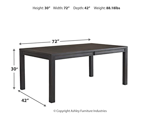 Signature Design by Ashley Jeanette Rectangular Dining Room Table, Black