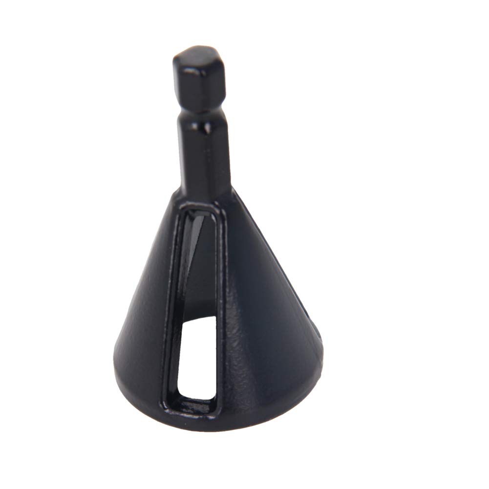 Utoolmart Deburring External Chamfer Tool Drill Bit Remove Repair Tool Hex Shank, High Manganese Steel Black
