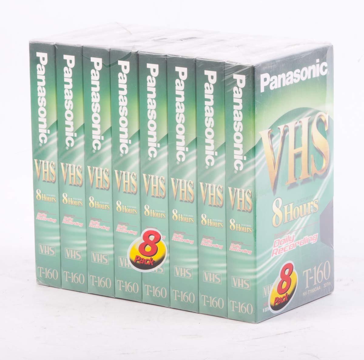 T-160 VHS Videotape, 8 Pack