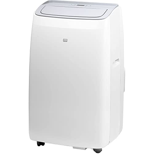Arctic Wind 2APP14000 14,000 BTU Portable Air Conditioner with Heat Pump, for Rooms Sq.Ft, Remote Control, 24 Hour Timer, Wheels, LED Display, White, Up to 550 Sq. Ft