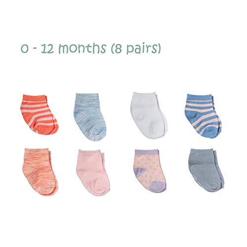 Little Me Baby Girl Socks, 16 Pairs, Multi, 0-24 Months