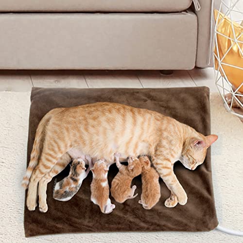 NAMOTEK Pet Heating Pad, Safe Electric Heating Pad for Dogs and Cats Indoor Warming Pad with Auto Constant Temperature