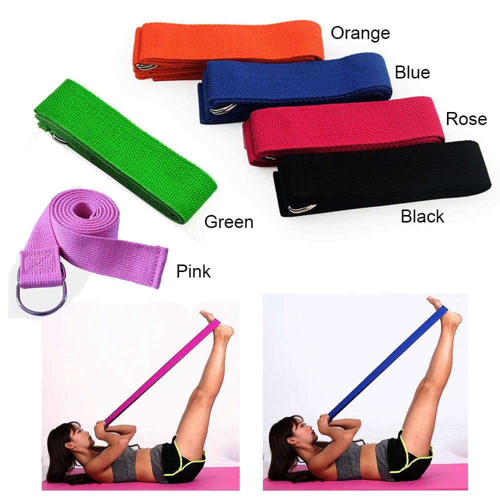 5 Pcs Yoga Stretch Band,Adjustable Exercise Gym Rope Resistance Bands Women Fitness Accessories