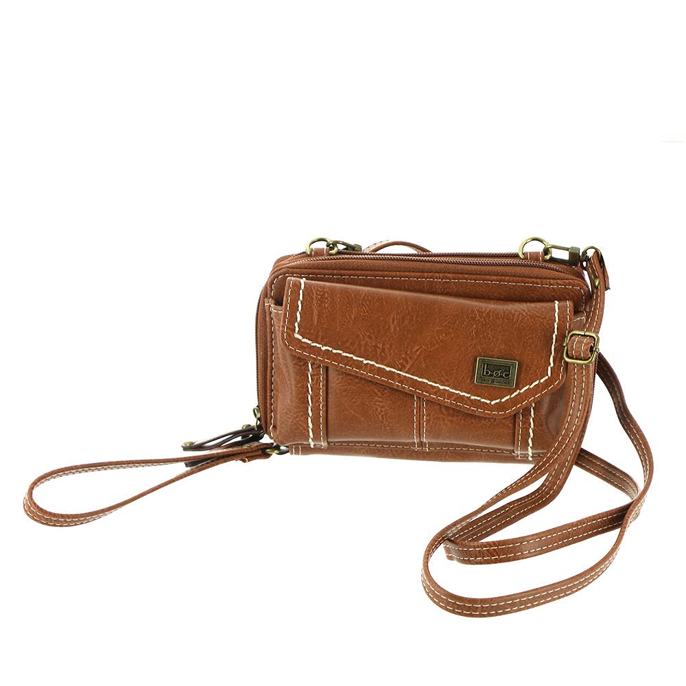 b.o.c. Amherst East/West Cell Phone Wallet Saddle One Size