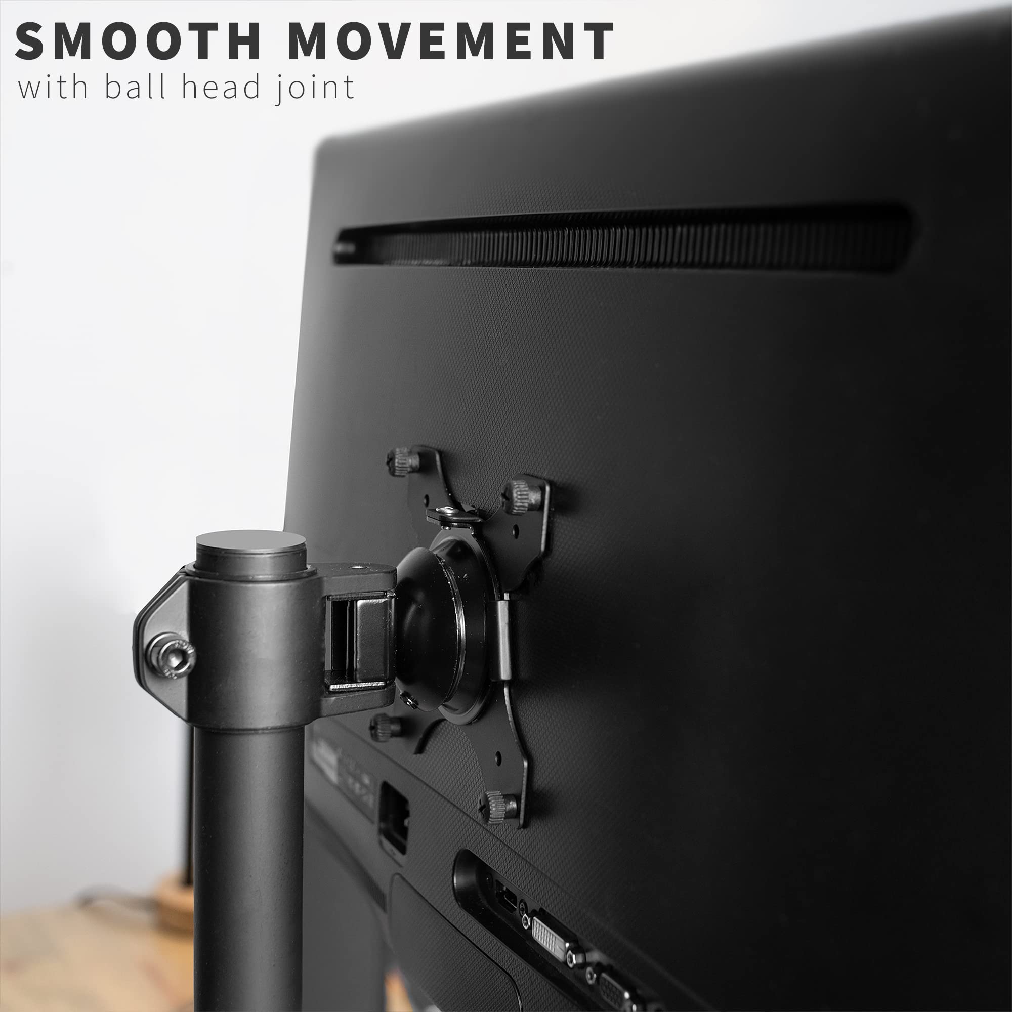 VIVO Single Ultrawide Monitor Fully Adjustable Desk Mount Stand for 1 LED LCD Ultra-Wide Screen up to 38 inches, STAND-V101A