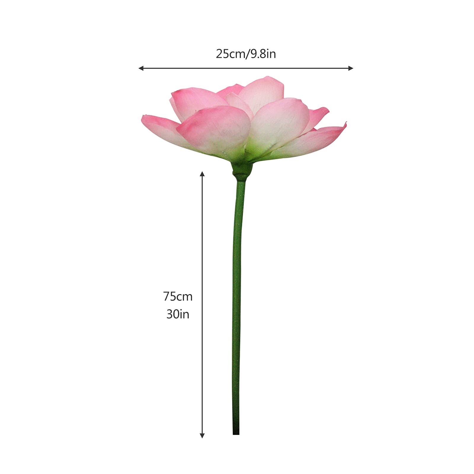 BHSHUXI 8 pcs Lotus Decorative Simulated Artificial Lotus Flower Artificial Floating Lotus Flower Foam Pond Decoration Plants Artificial Lotus Bud Bouquet Bunch for Garden Pool Fish Tank Decor