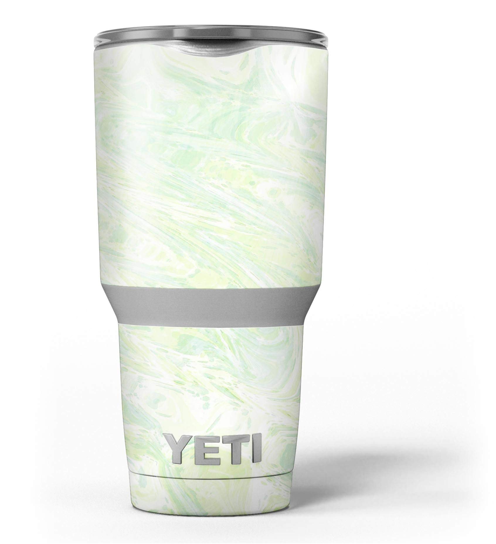 Design Skinz Slate Marble Surface V29 - Skin Decal Vinyl Wrap Kit Compatible with The Yeti Rambler Cooler Tumbler Cups