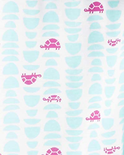 Simple Joys by Carter's Girls' 6-Piece Snug Fit Cotton Pajama Set, Black Unicorn/Blue Tortoise/Grey Heather/Pink Polka Dot, 8