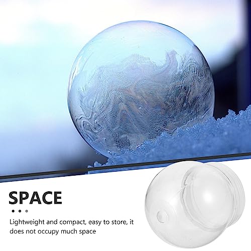 Artibetter 10pcs DIY Snow Globe Water Globe 4inch Clear Plastic Water Globes with Screw Off Cap for DIY Christmas Crafts and Customization