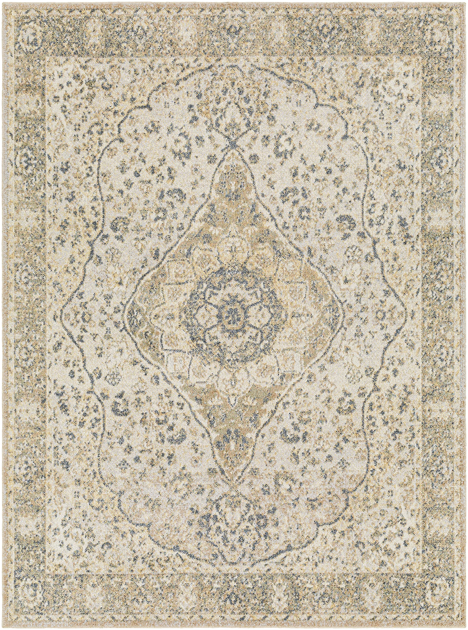 Artistic Weavers Lillian Washable Medallion Area Rug,2' x 3',Ivory