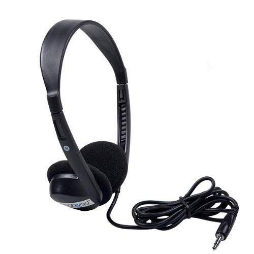 Egghead Over-Ear Stereo Headphones with 3.5 mm Audio Jack for use in Classroom, Library, Offices and More (20 Pack) EGG-IAG-1000-SO-20