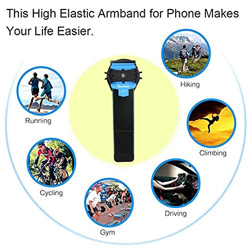 360°Rotation Sport Running Armband Cell Phone Holder for Google Pixel 8 7 6 Pixel 7a 6a, iPhone 14 13 Pro 12 11 15 Pro Max/14 Plus/XR/XS/X, Samsung Galaxy S23 S22 Ultra S23 S21 S20 Plus FE A54 A53 A33