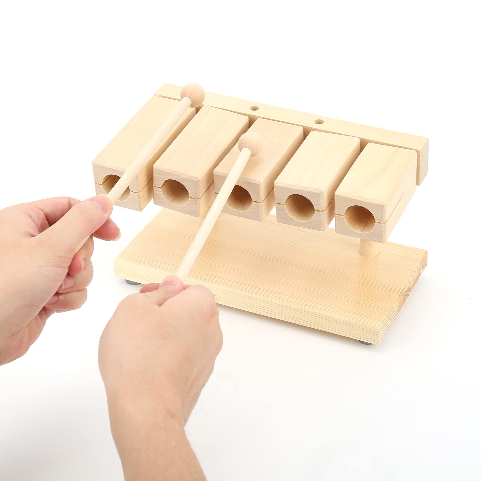5 Tones Wood Percussion Block Musical Instrument Timber Drum Rhythm Maple Blocks for National Opera Music