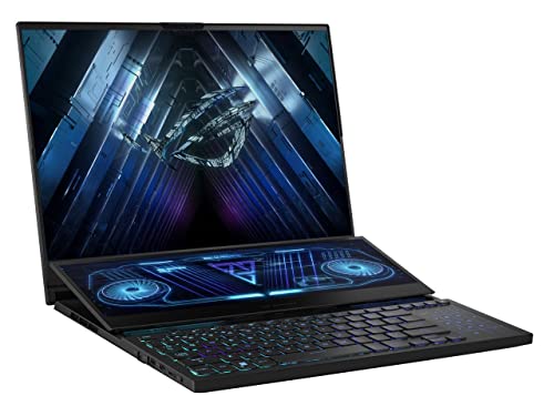ASUS ROG Zephyrus Duo 16 GX650 GX Gaming & Entertainment Laptop (AMD Ryzen 9 7945HX 16-Core, 64GB DDR5 4800MHz RAM, 2x8TB PCIe SSD RAID 0 (16TB), GeForce RTX 4080, Win 11 Pro) with DV4K Dock